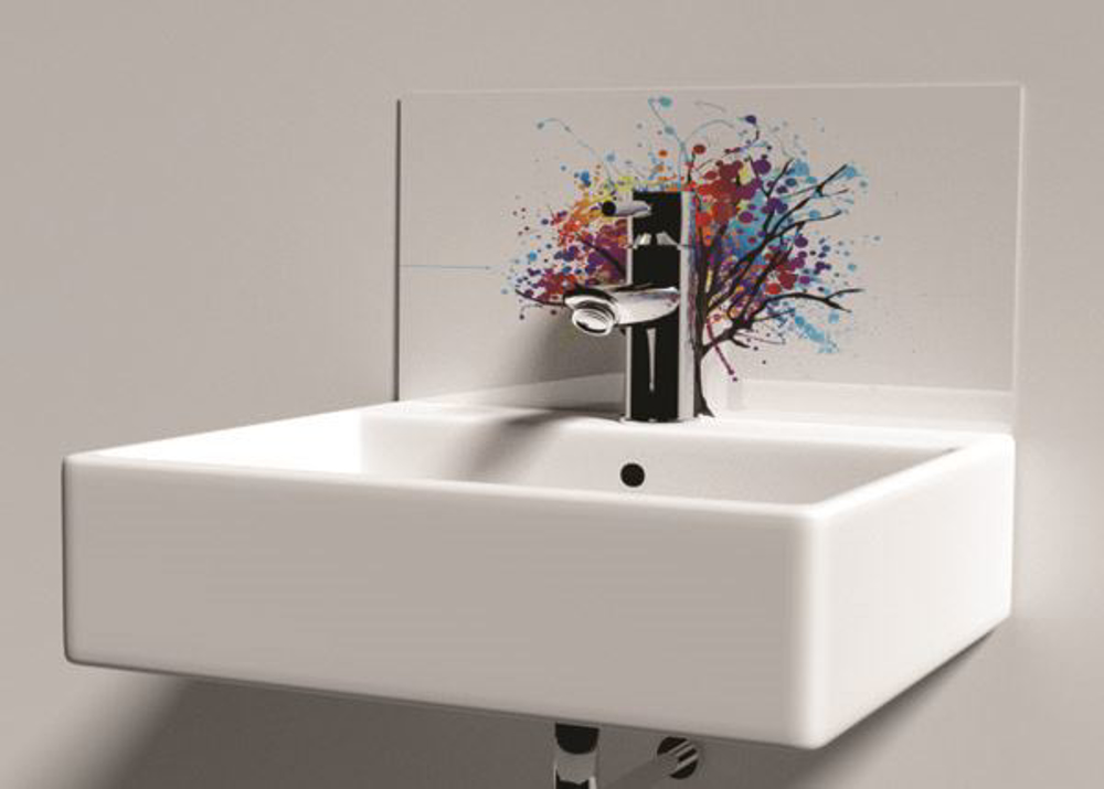 Rainbow Tree Glass Splashback