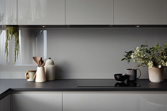 Grey Glass Splashbacks