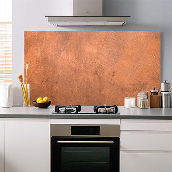 Brushed Copper Splashback