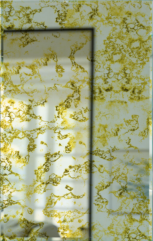 Brass Nuvola Mirror Splashback